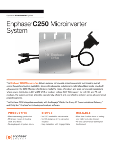 Enphase M250 Microinverter Datasheet: Specs & Features