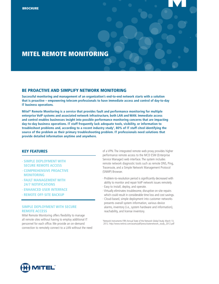 MITEL REMOTE MONITORING