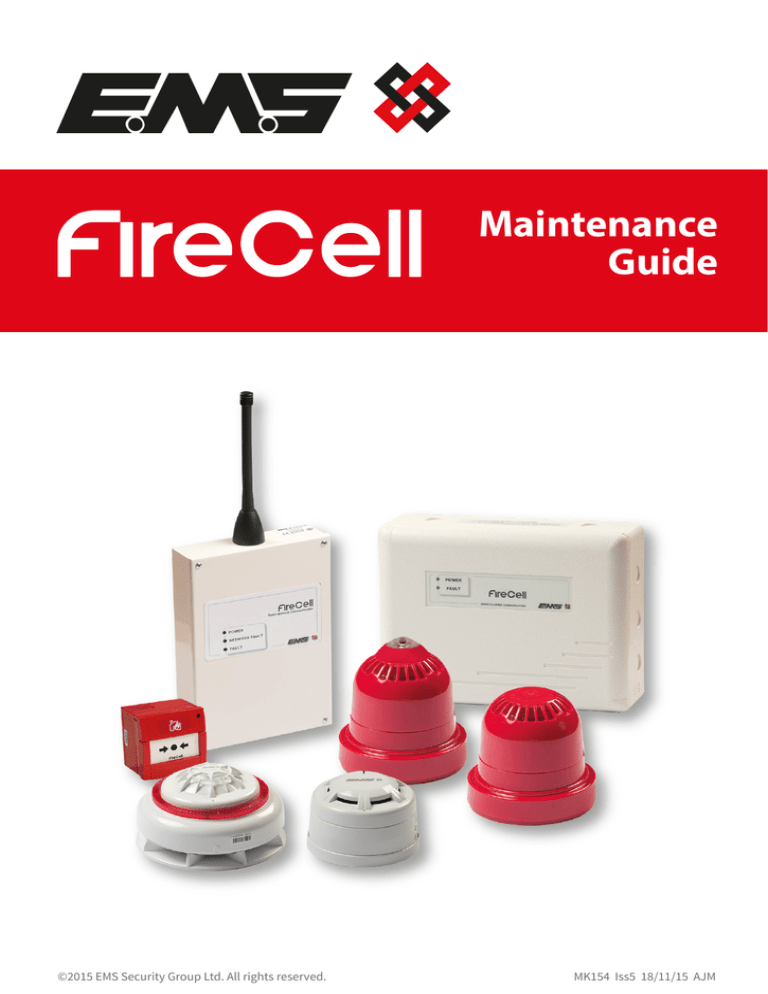 FireCell System Maintenance Guide