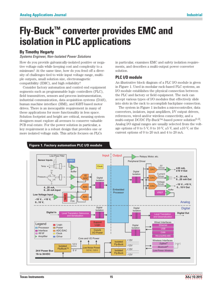 Fly-Buck Converter in PLC Applications: EMC & Isolation