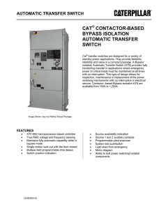 CTG SERIES AUTOMATIC TRANSFER SWITCH