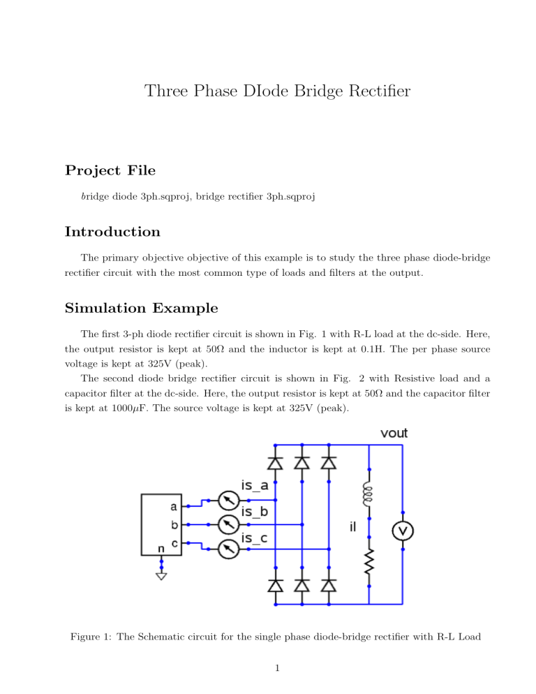 Three Phase DIode Bridge Rectifier
