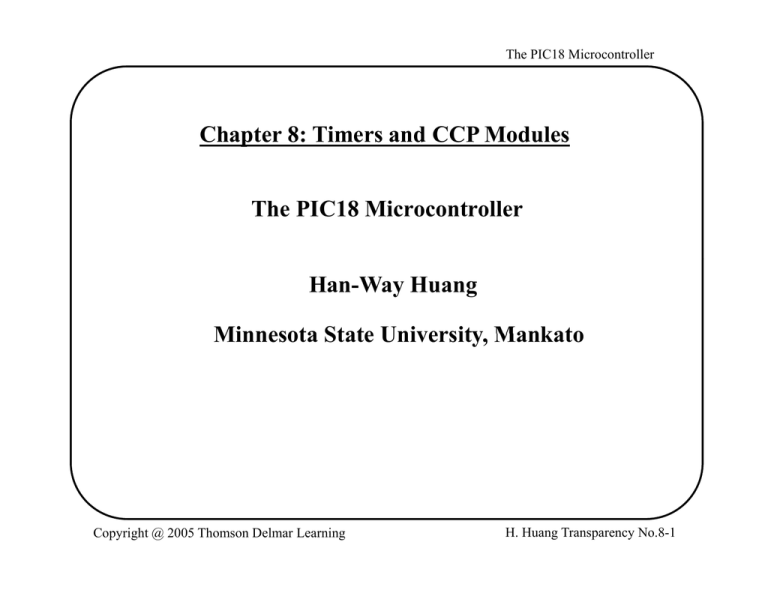 PIC18 Microcontroller Timers and CCP Modules