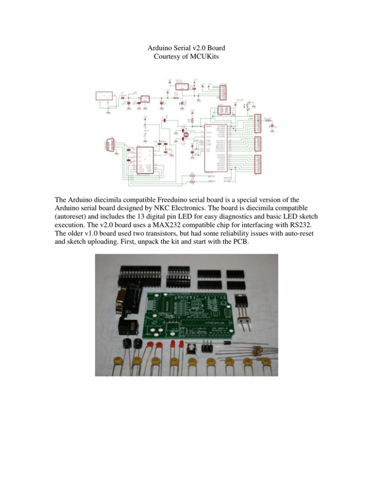 Arduino Serial V2 0 Board Assembly Guide