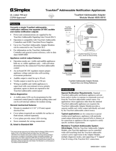 TrueAlert™ Addressable Notification Appliances
