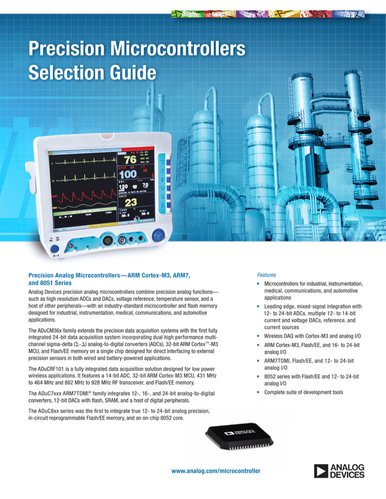 Precision Analog Microcontrollers 