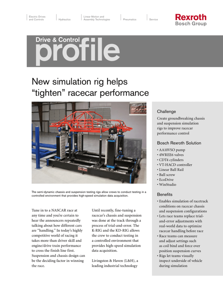 New simulation rig helps tighten racecar performance