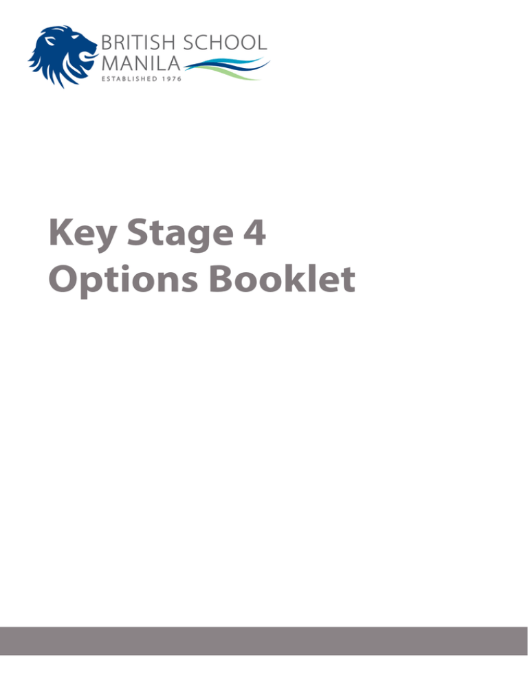 View/Download IGCSE Options Booklet