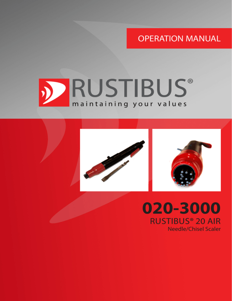 RUSTIBUS® 20 AIR OPERATION MANUAL