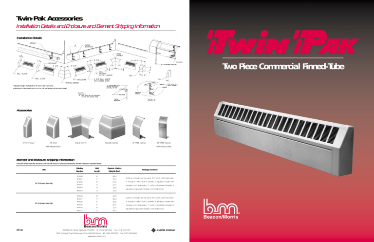 Two Piece Commercial Finned-Tube