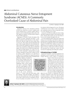 Surgery for Anterior Cutaneous Nerve Entrapment Syndrome
