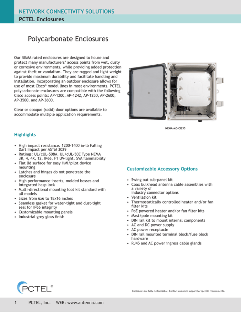 Product Datasheet - PCTEL Connected Solutions