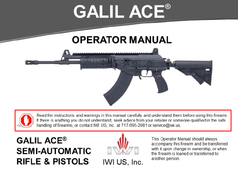 GALIL ACE® Manual