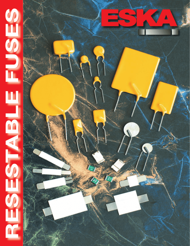PTC Resettable Fuses: FRX, FRU, FSMD Series Datasheet