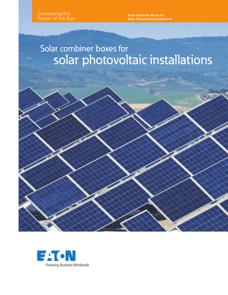 solar photovoltaic installations