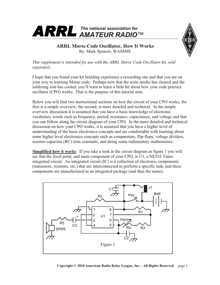 Morse Code Oscillator How It Works