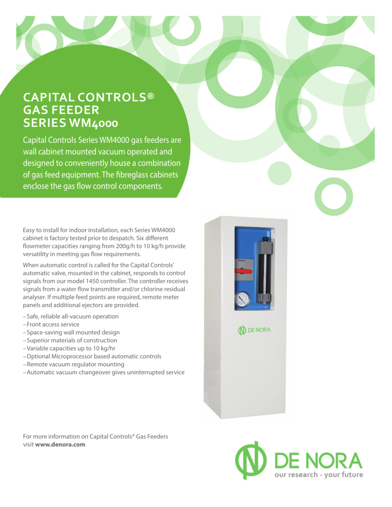 Series WM4000 Wall Mounted Gas Feeders