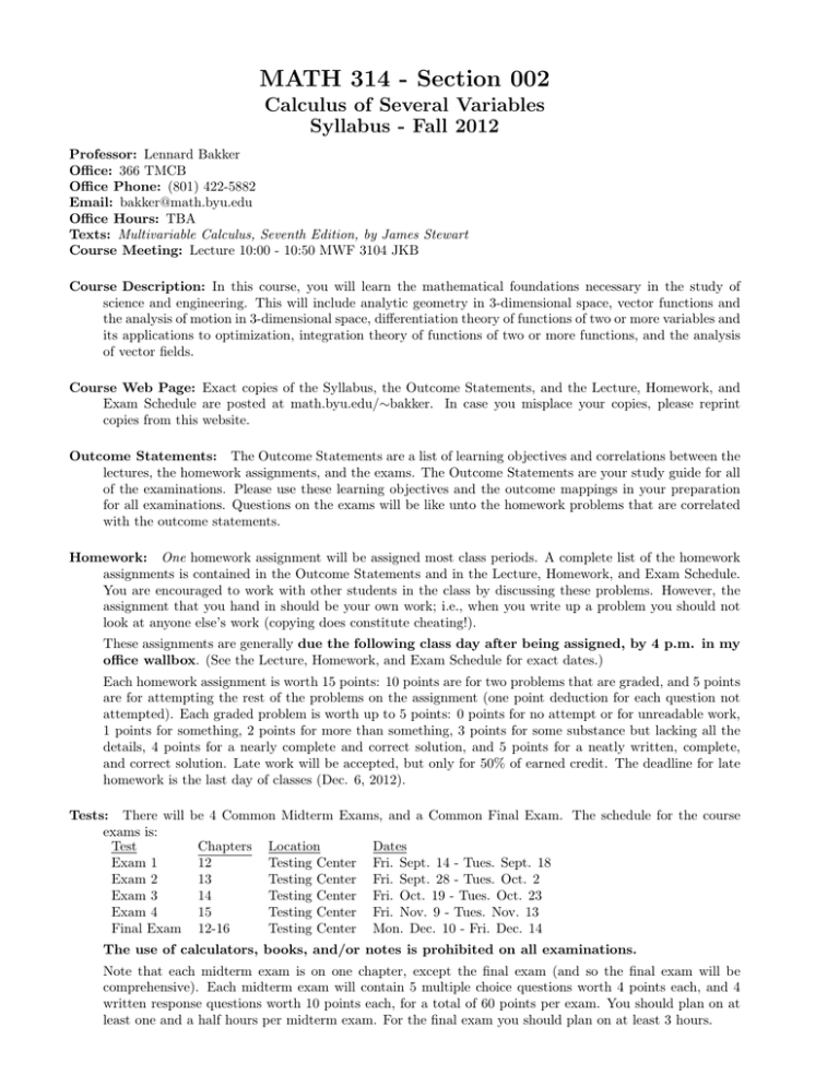 MATH 314 - Section 002 - Mathematics Department – BYU Math
