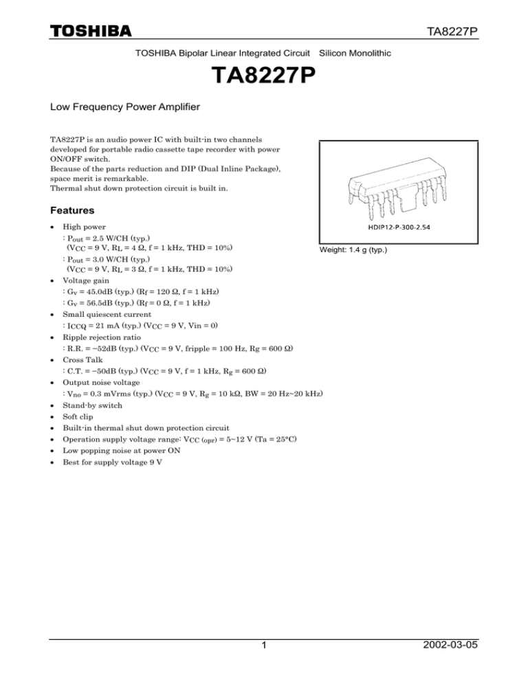 TA8227P - Electrónica 60 Norte