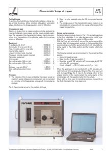 Copper X-ray Analysis Lab Guide