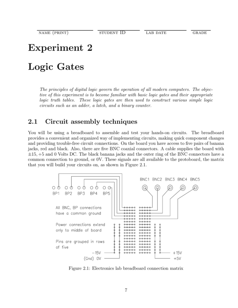 Electronic Circuit Logic Gates
