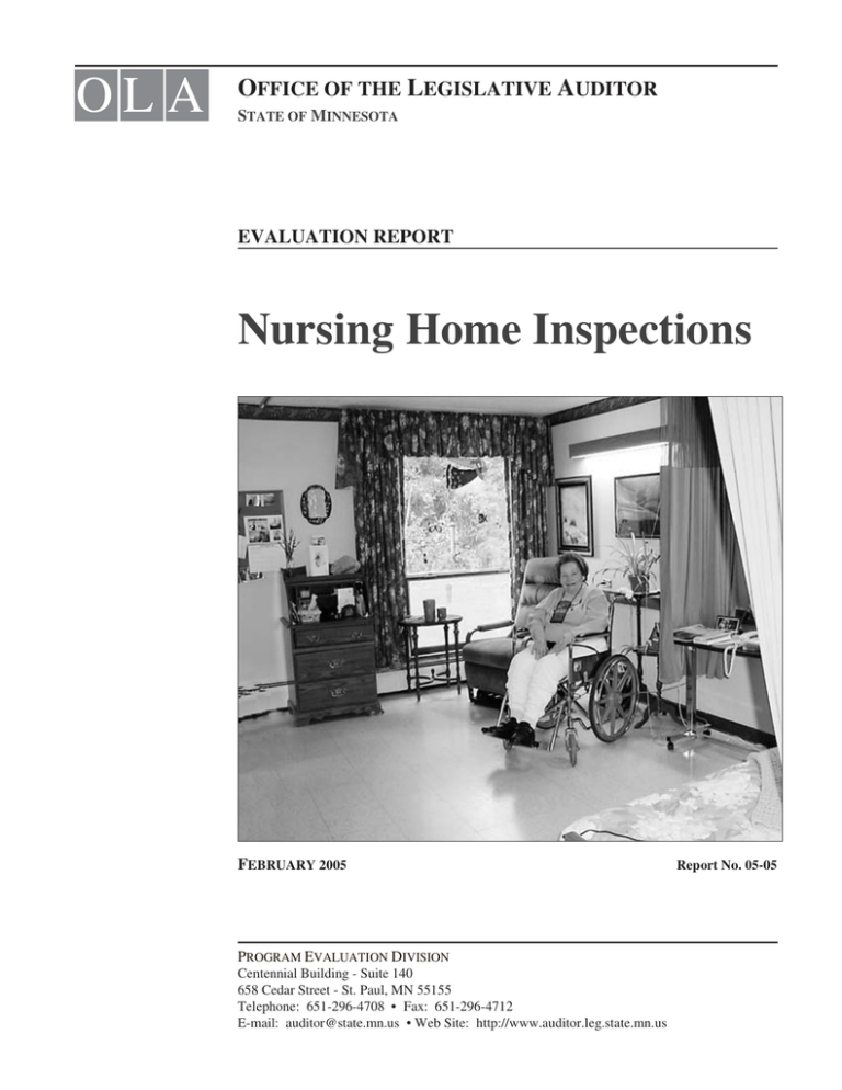 Nursing Home Inspections - Minnesota Department of Health
