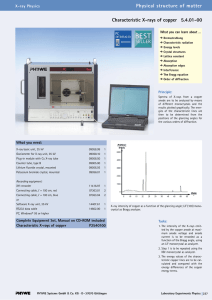 Copper X-ray Analysis Lab Guide
