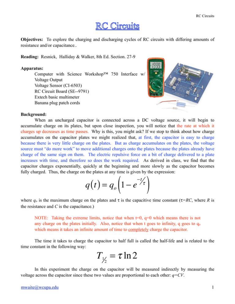 RC Circuits Lab: Charging & Discharging Experiments