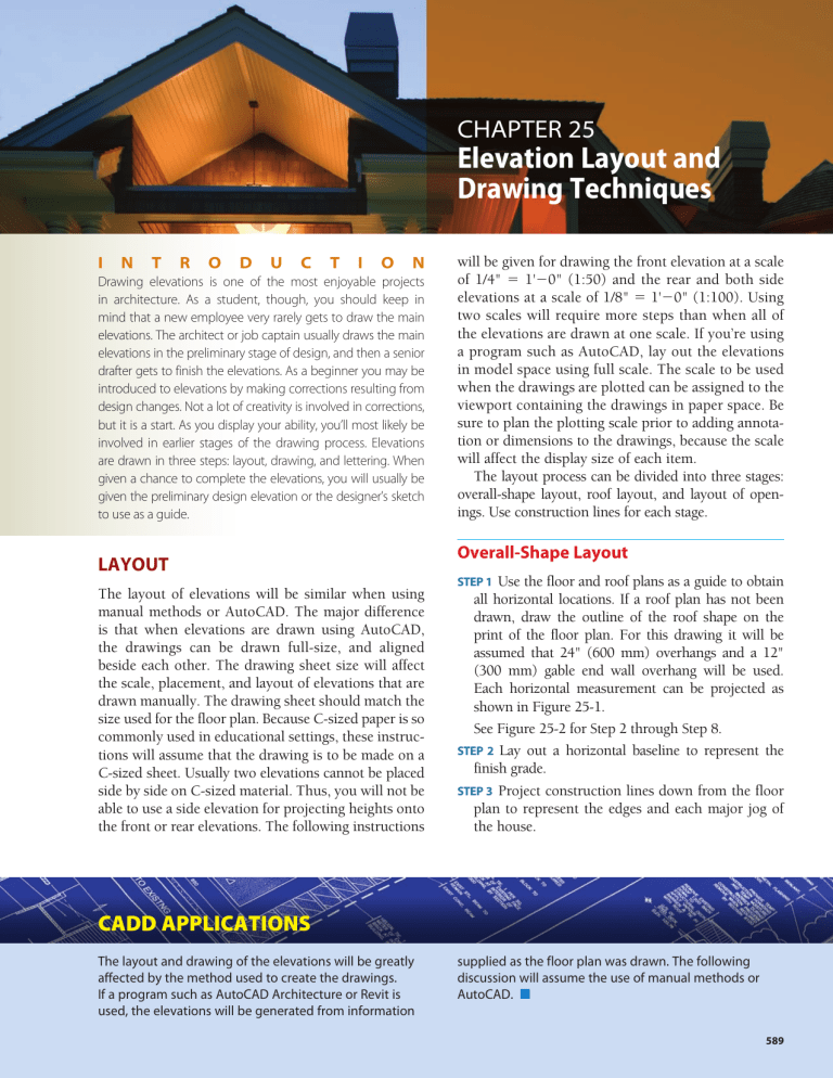 Elevation Layout & Drawing Techniques | Architecture Textbook