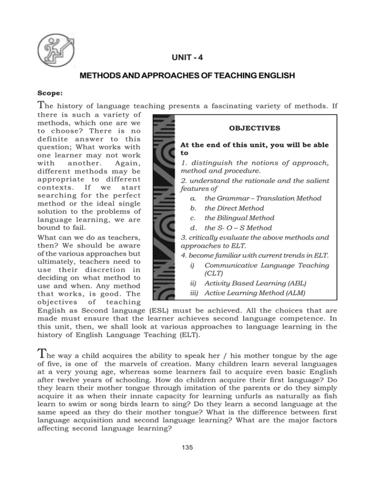 ELT Methods & Approaches: A Course Material