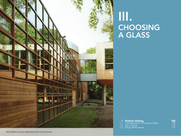Choosing A Glass