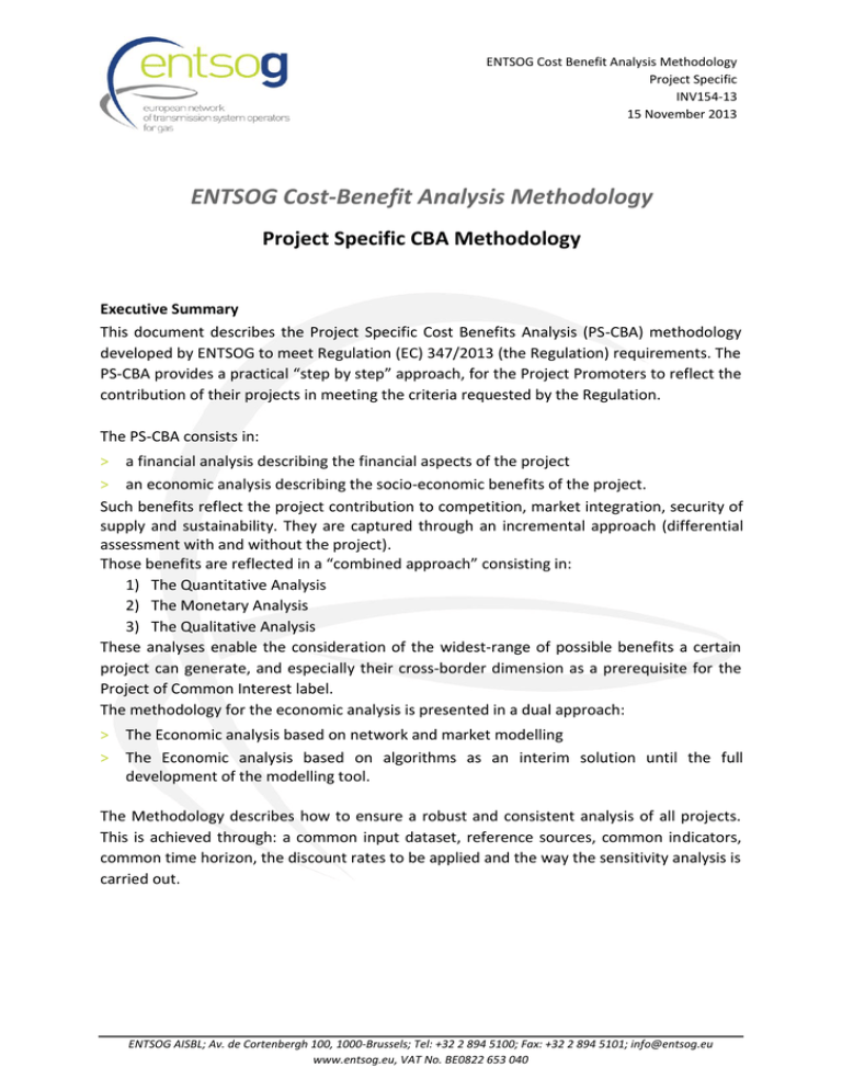 Project Specific CBA Methodology