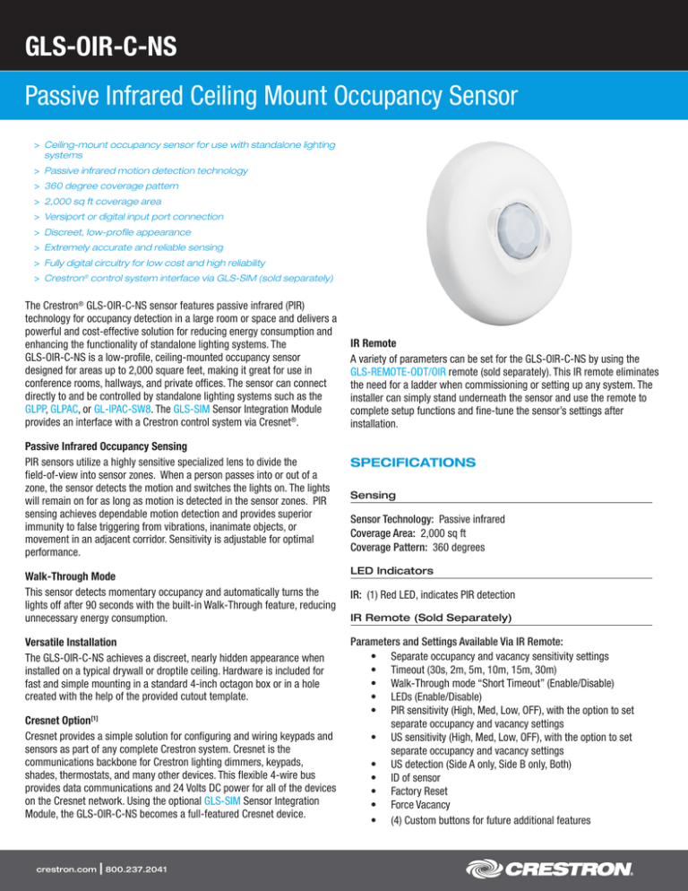Sensor - Crestron