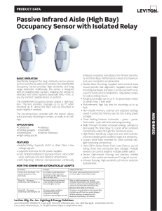 Multi-Technology Wall/Corner Occupancy Sensor with
