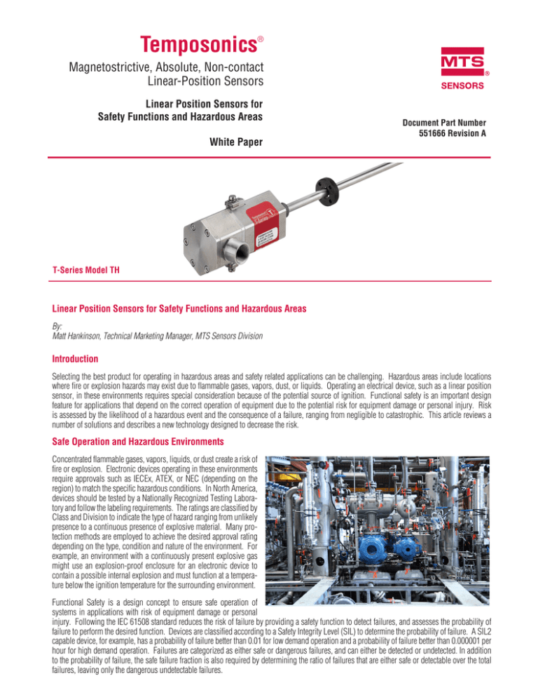 Selecting Sensors for Safety Functions and Hazardous Areas