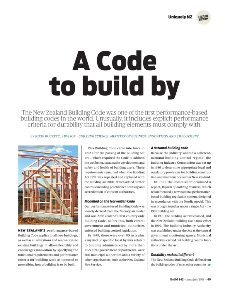 NZ Building Code: Performance & Durability Standards