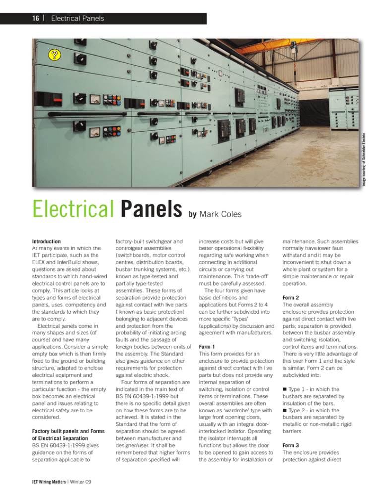Electrical panels