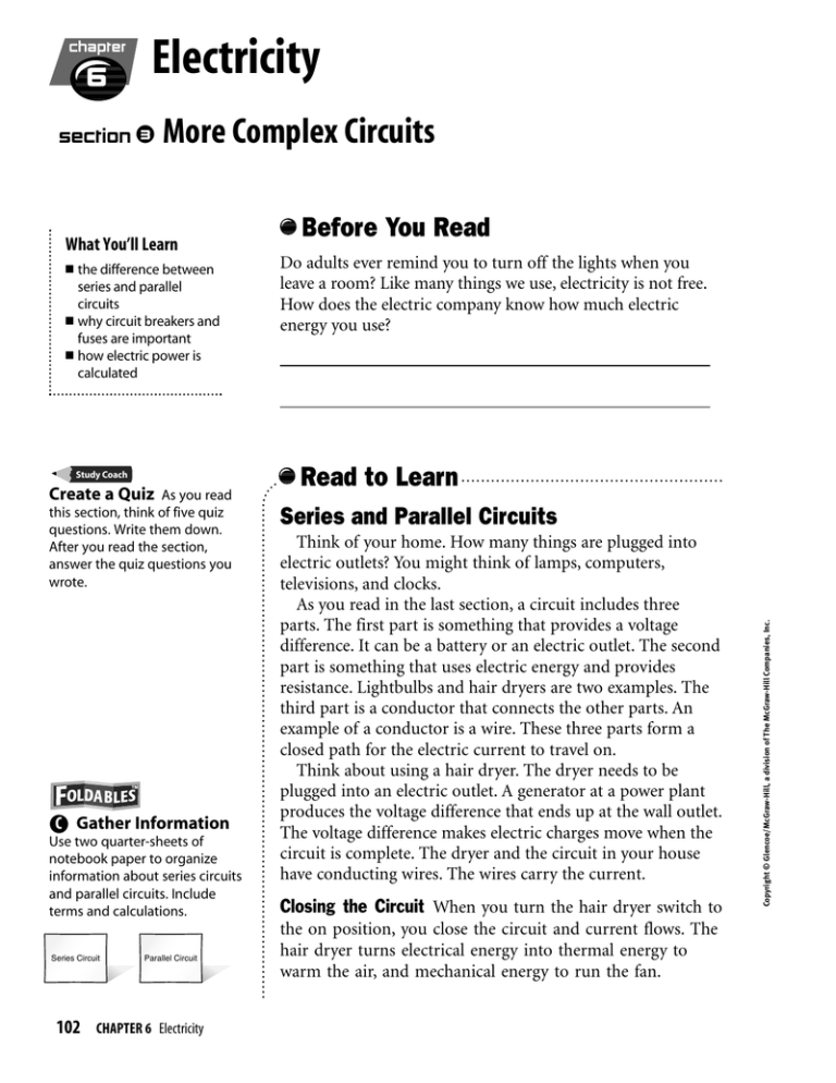 Complex Circuits: Series, Parallel, Fuses & Power