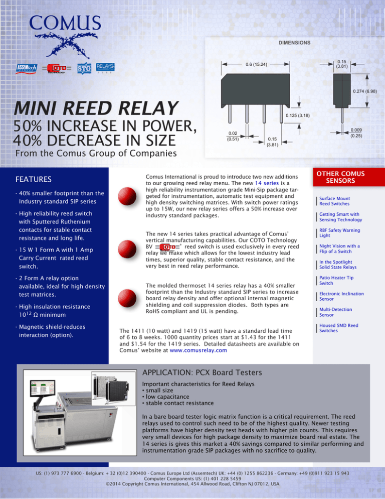 mini reed relay