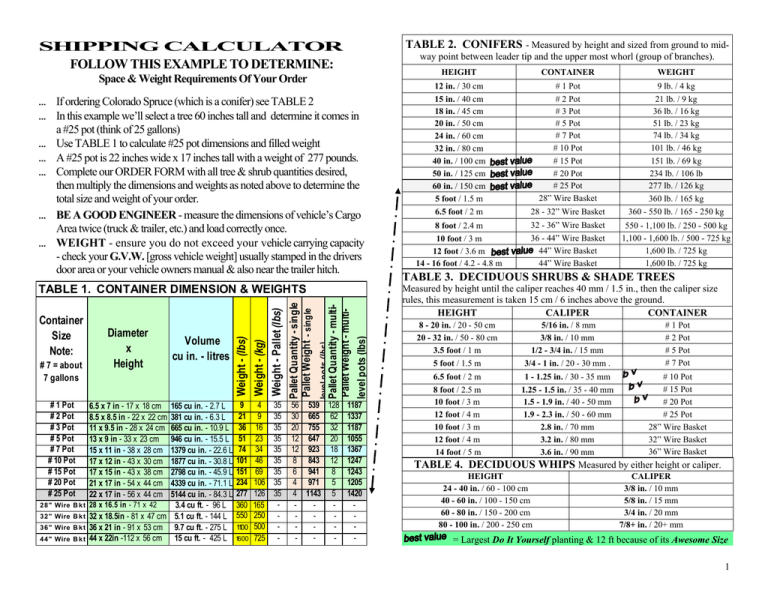 Shipping Calculator