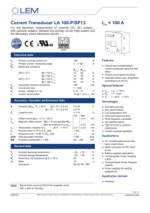 LEM HXN 10-P Datasheet