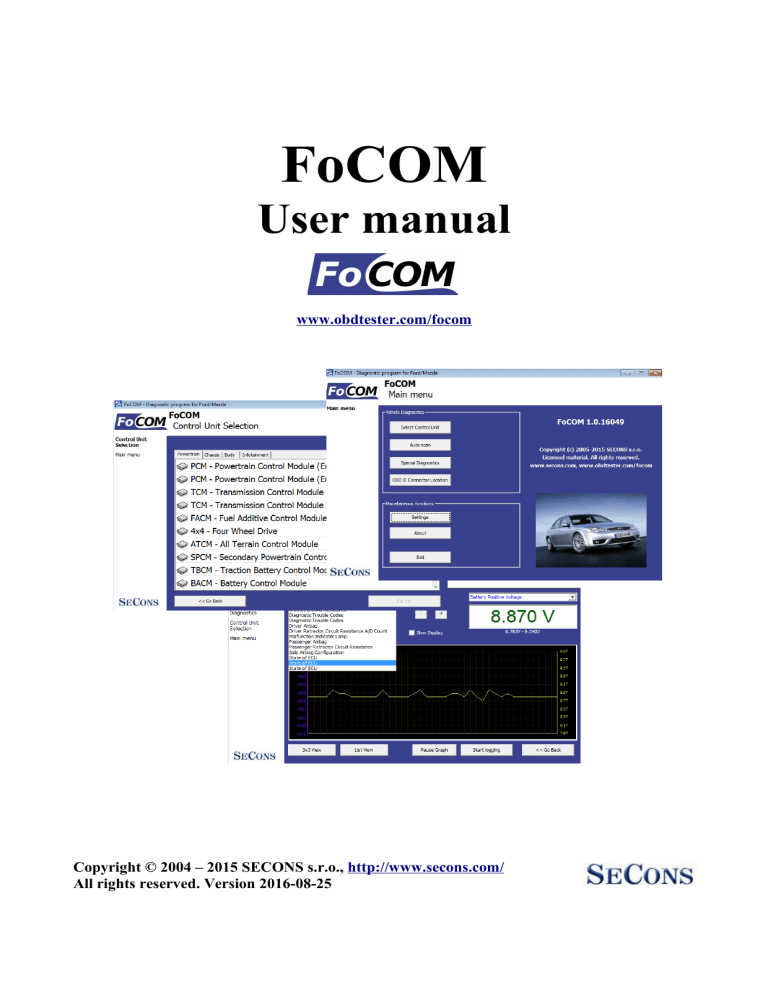 User manual - Auto