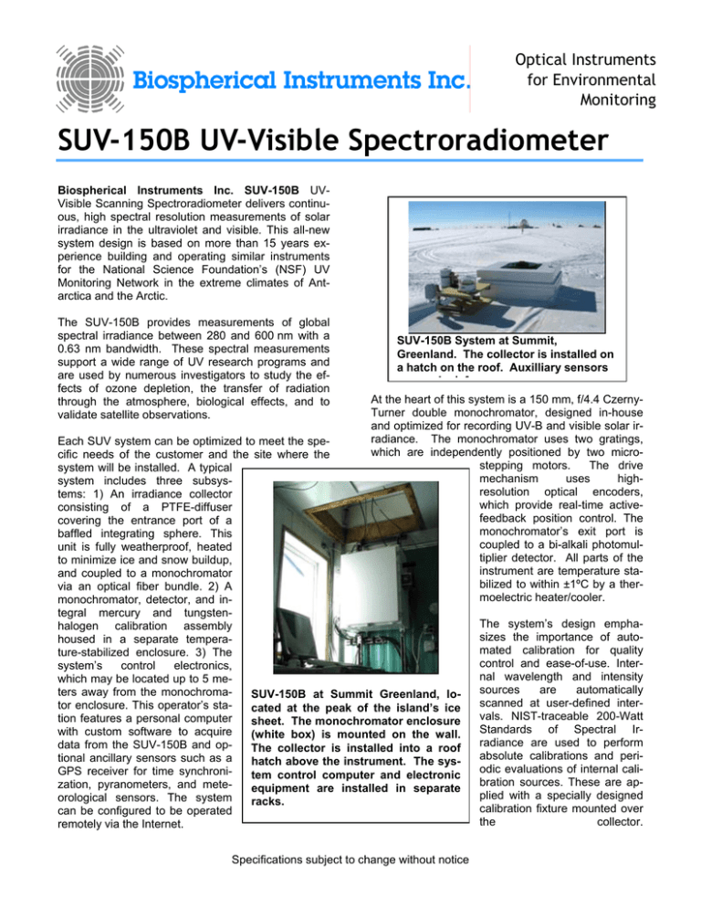 Brochure - Biospherical Instruments Inc.