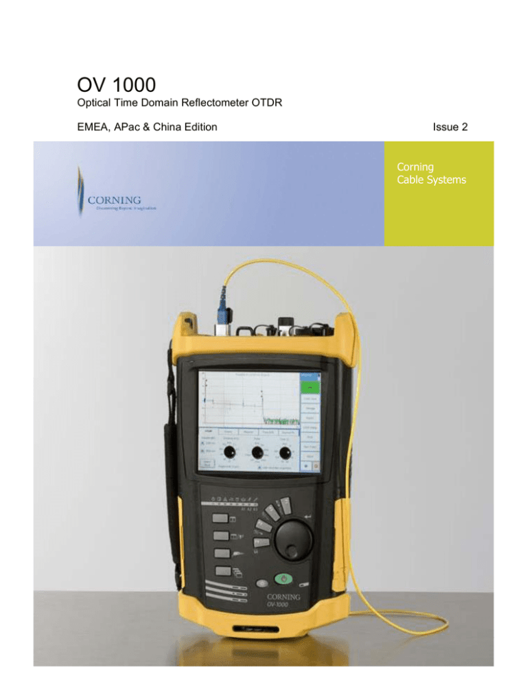 Corning OV 1000 OTDR Datasheet: Specs & Features