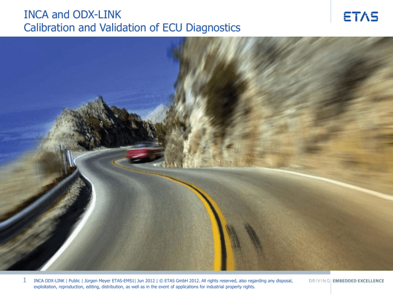 INCA ODX-LINK: ECU Diagnostics Calibration & Validation