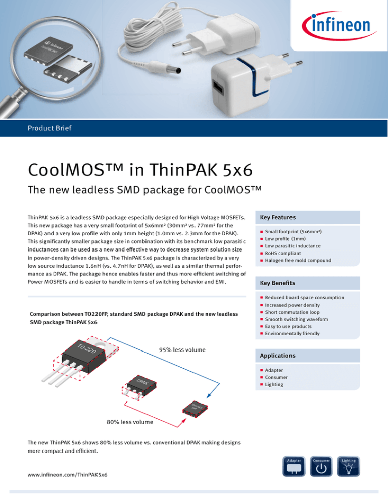 CoolMOS™ in ThinPAK 5x6