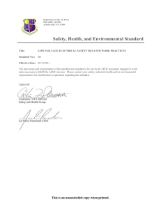 Electrical Safe Work Practices (ESWP) Training