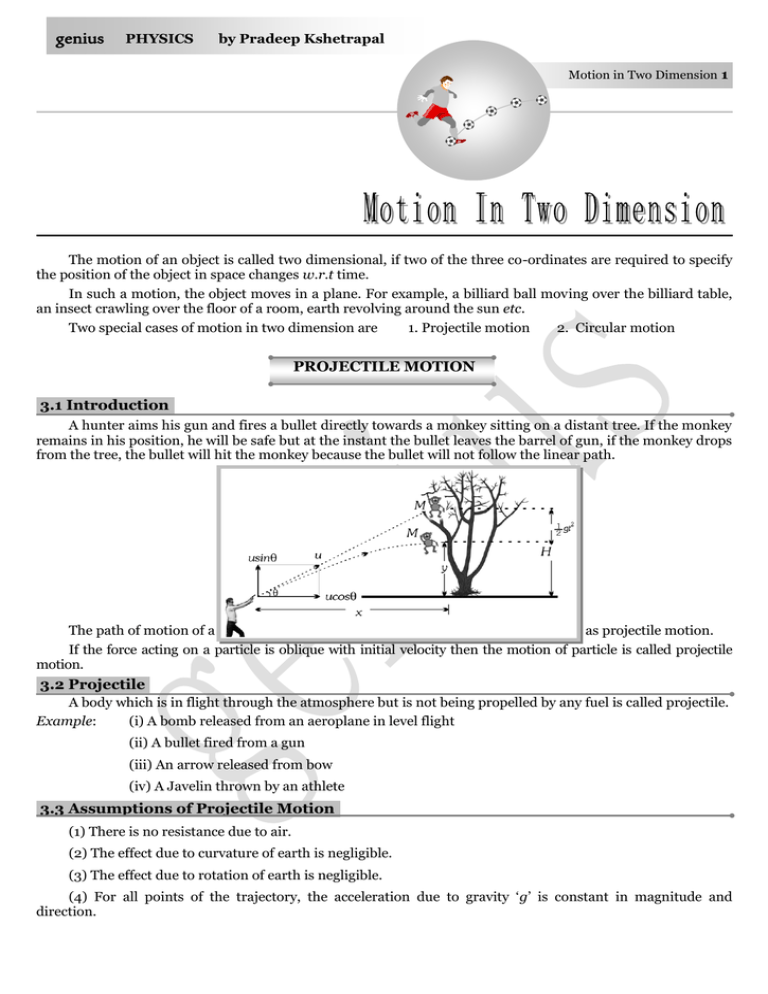 Motion In Two Dimension