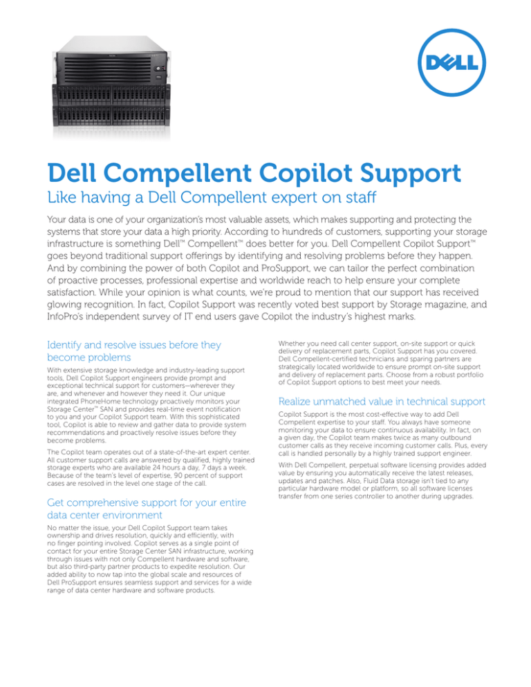 Dell Compellent Copilot Support