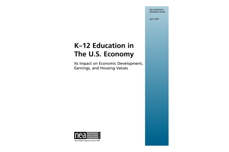 K 12 Education In The US Economy